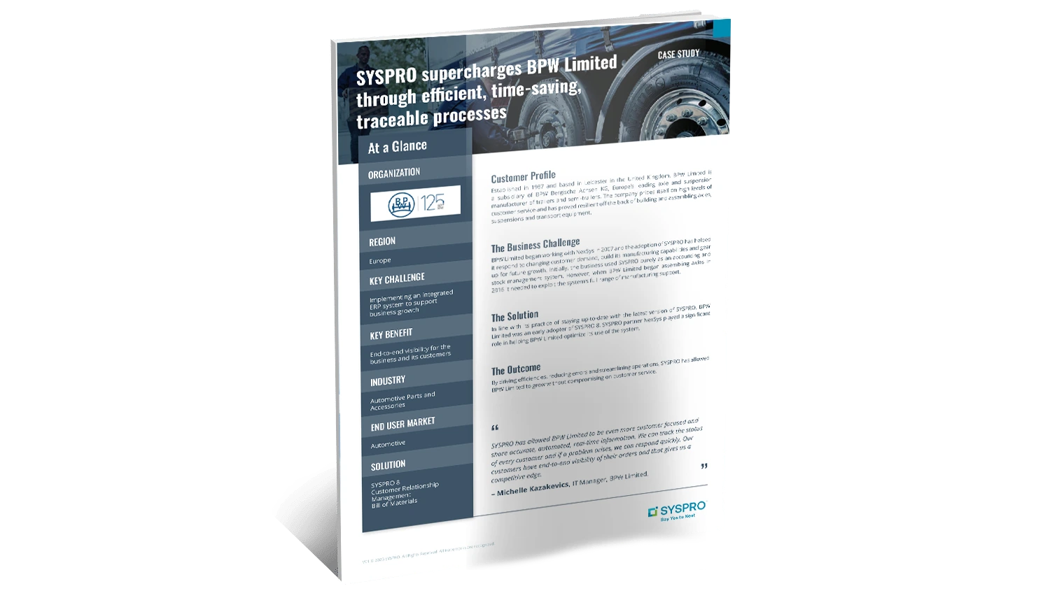 BPW | SYSPRO ERP Case Study